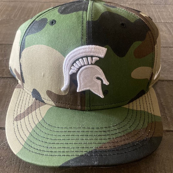 Nike | Accessories | Michigan State Nike Camo Adjustable Hat | Poshmark